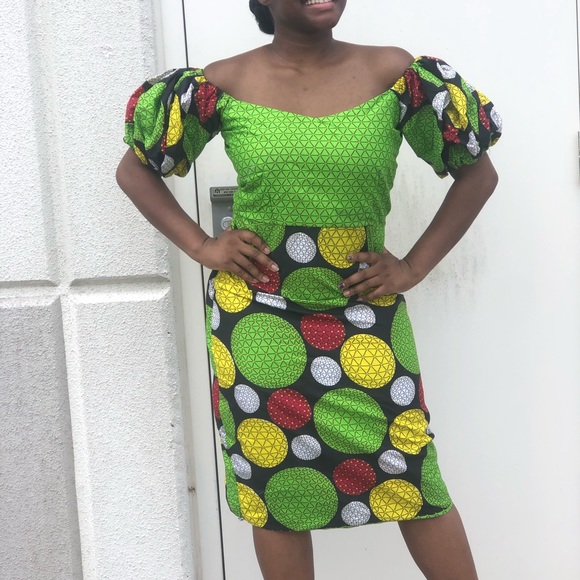 Veroex Dresses African Ankara Women Fitted Dress Poshmark